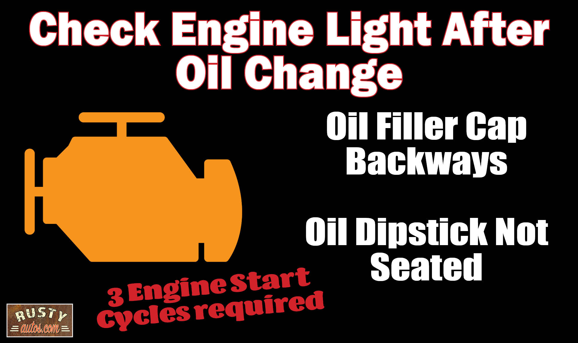 Check Engine Light After Oil Change - 2 Min fix - Rustyautos.com