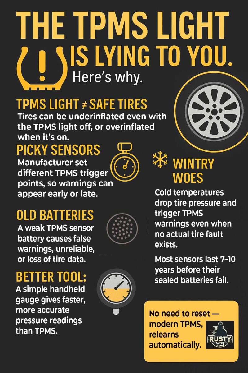 TPMS Warning Light Lying to You? Here's Why" – Northcap - Rustyautos.com