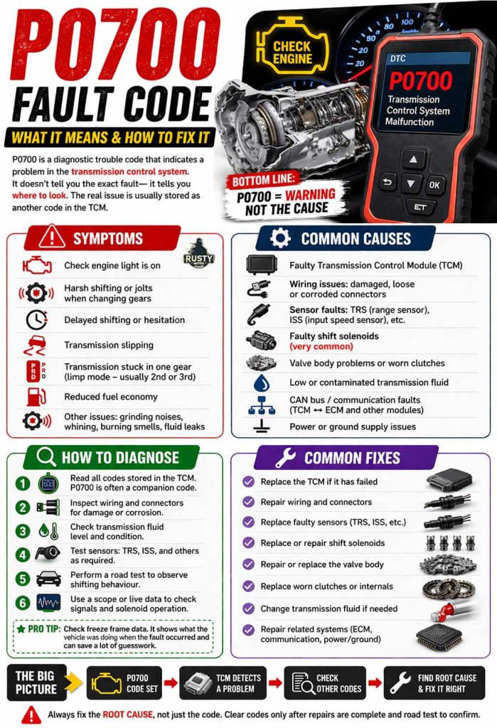P0700 Fault Code: What It Means And How to Fix It - Rustyautos.com