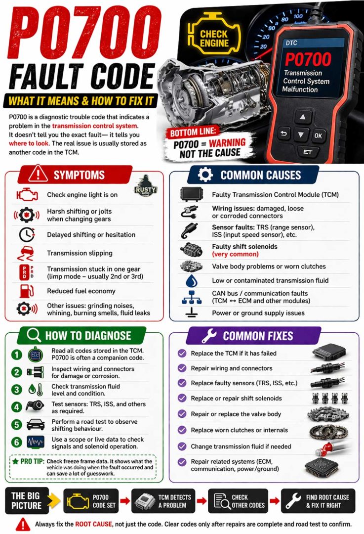 P0700 Fault Code: What It Means And How to Fix It - Rustyautos.com